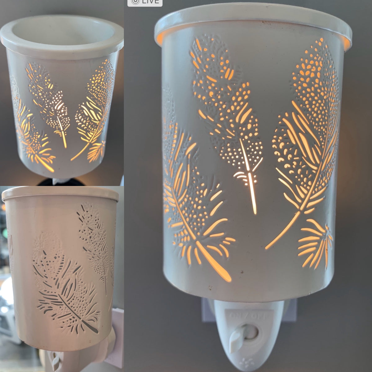 Mini Plug in Melt Burner - White Feather – The Little Candle Shoppe ...